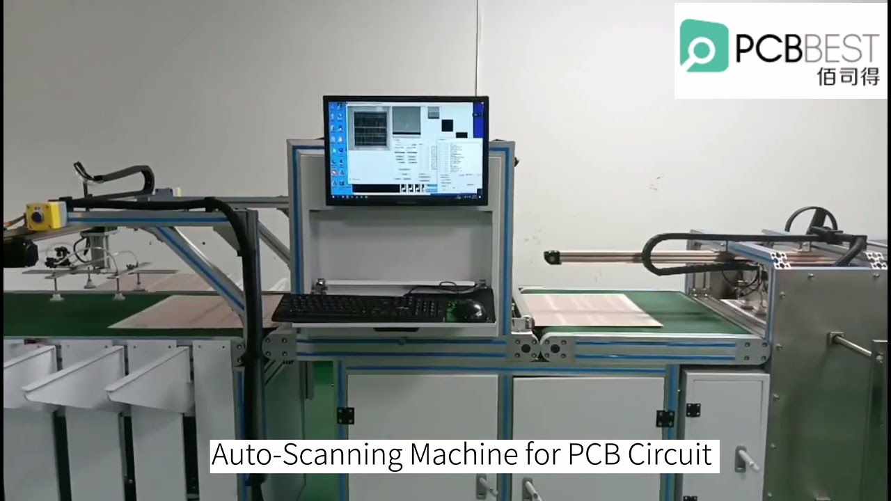 PCB Circuit Auto Scanning Machine - YouTube