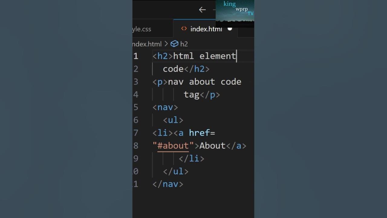 Html Tutorial L Html Element Reference Nav About Kesy Use Kartay Hien Code Htmltutorial