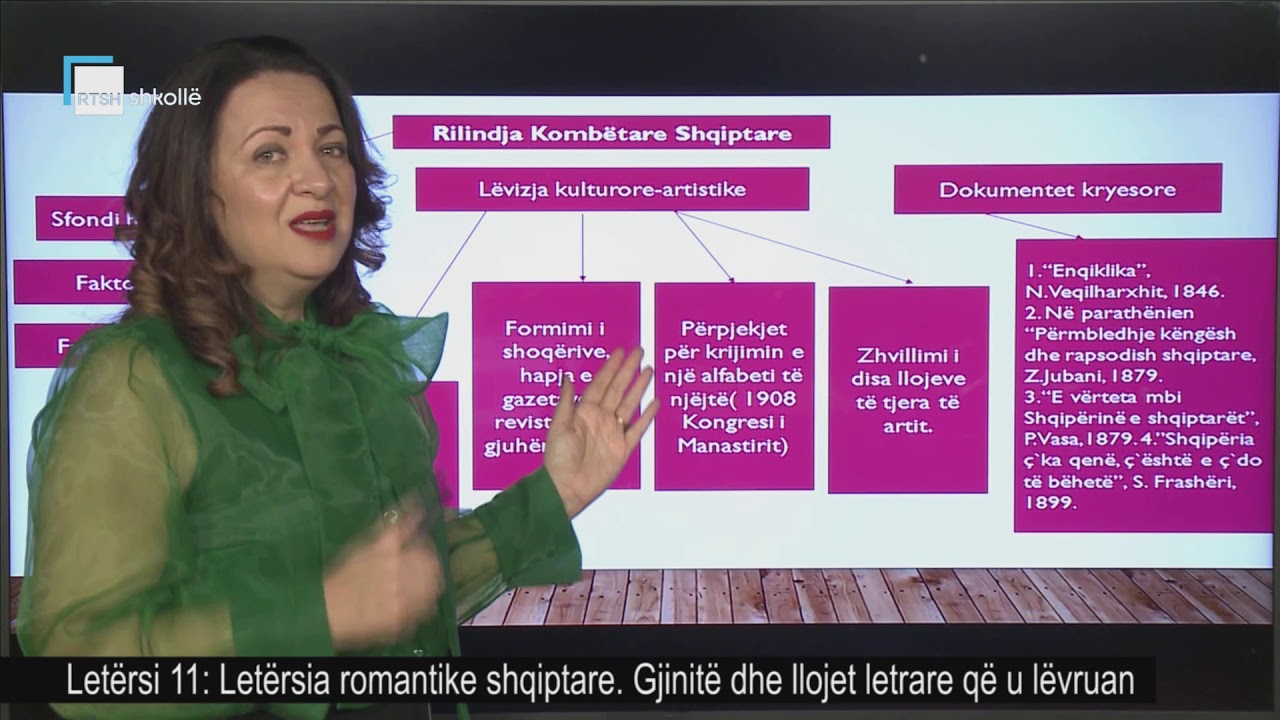 Letërsi 11 - Letërsia romantike shqiptare. Gjinitë dhe llojet letrare ...