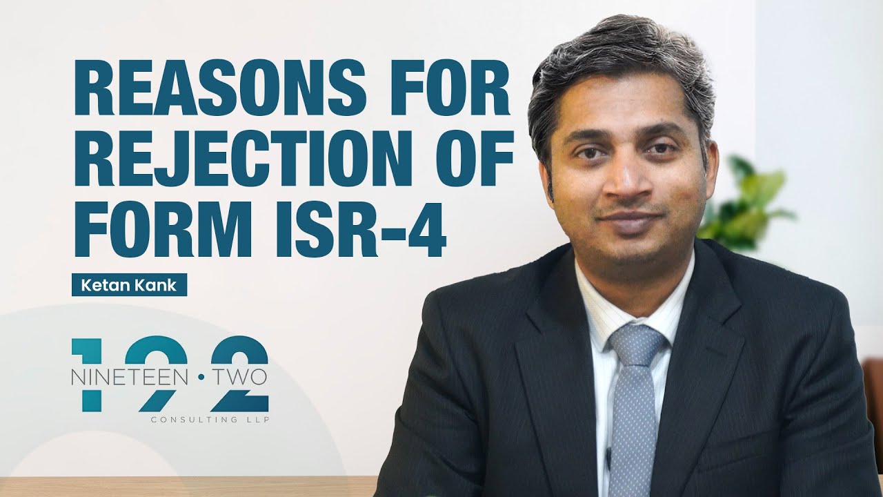 Reasons for rejection of Form ISR 4 - YouTube