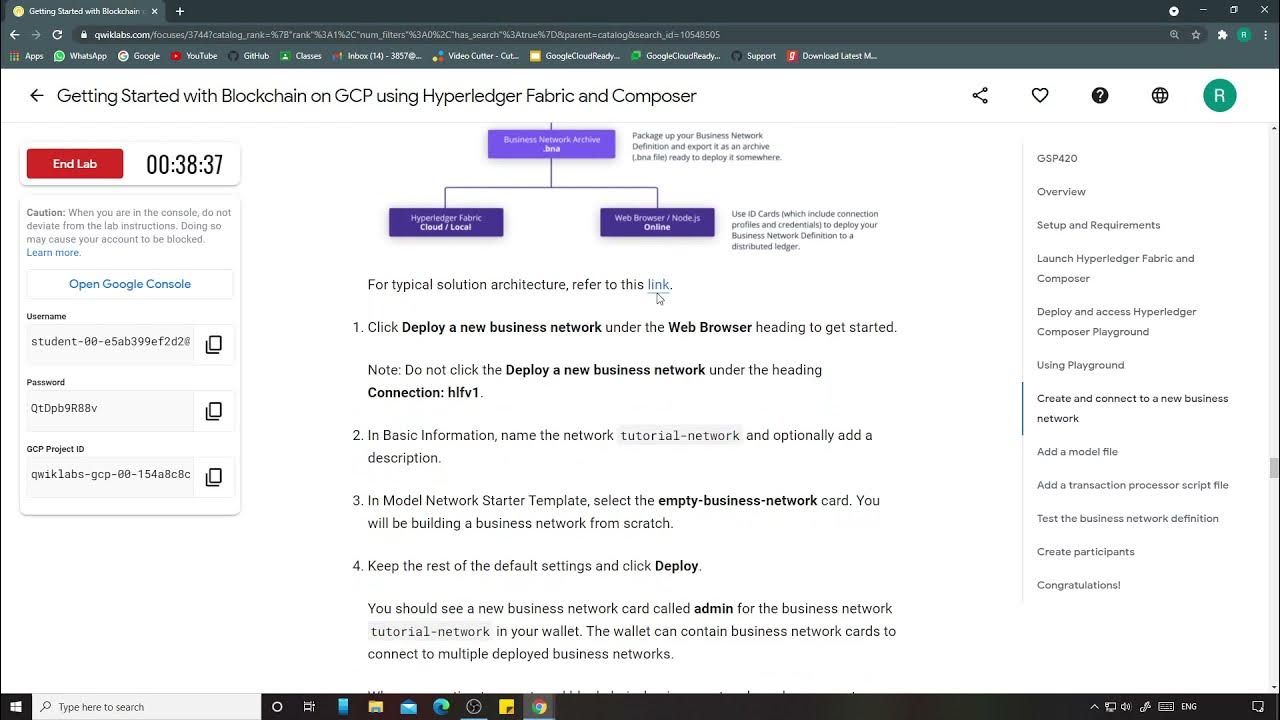 Getting Started with Blockchain on GCP using Hyperledger Fabric and Composer | Qwiklabs [GSP420 ...