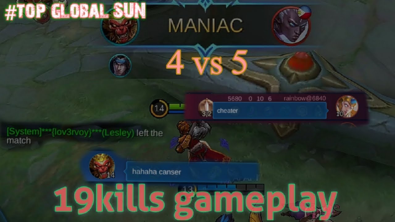 top global sun 2021 meta 19kills, maniac item build and gameplay - YouTube