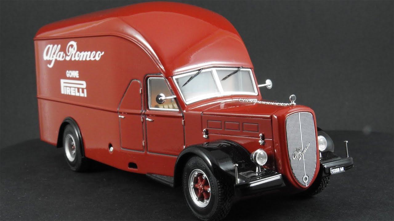 Alfa Romeo 500 race car transporter - 1/43 die-cast Exoto - HD - YouTube