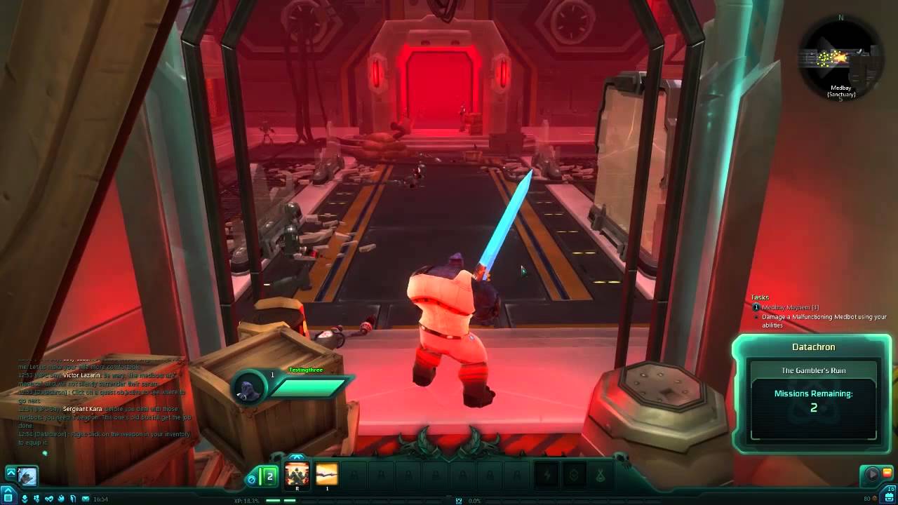 Wildstar - Exile Warrior Basic Animations - YouTube