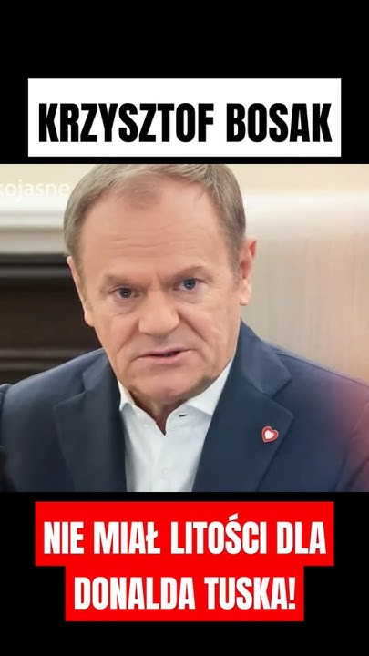 KRZYSZTOF BOSAK NIE MIAŁ LITOŚCI DLA DONALDA TUSKA W SPRAWIE SUBWENCJI PIS! #polityka #polska ...