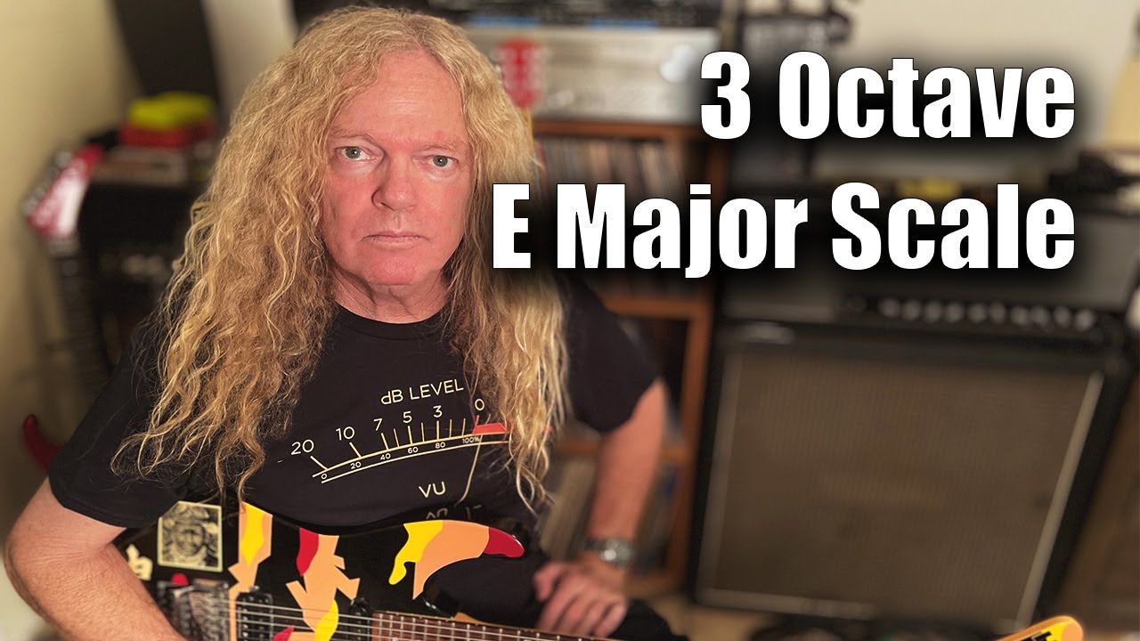 Learn To Play 3 Octave E Major Scale Guitar Lessons - YouTube