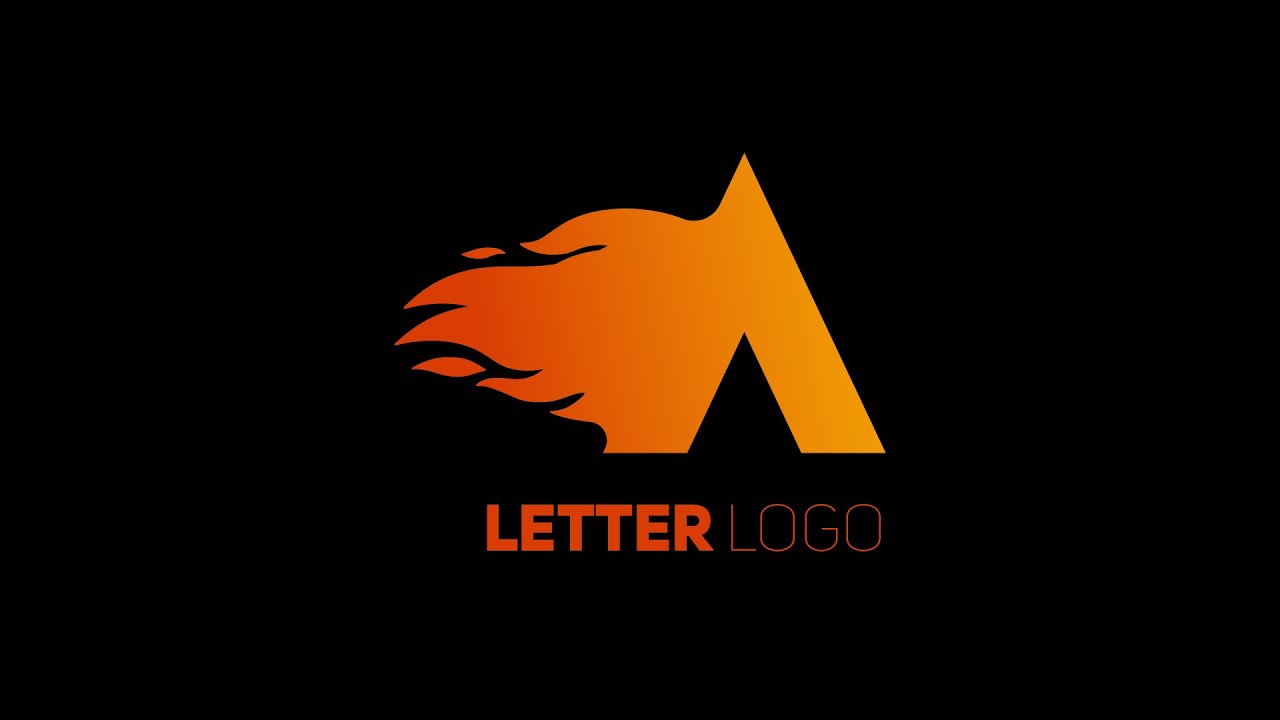 Fiery Elegance | Adobe Illustrator Tutorial: Fire Flame Letter A Logo ...