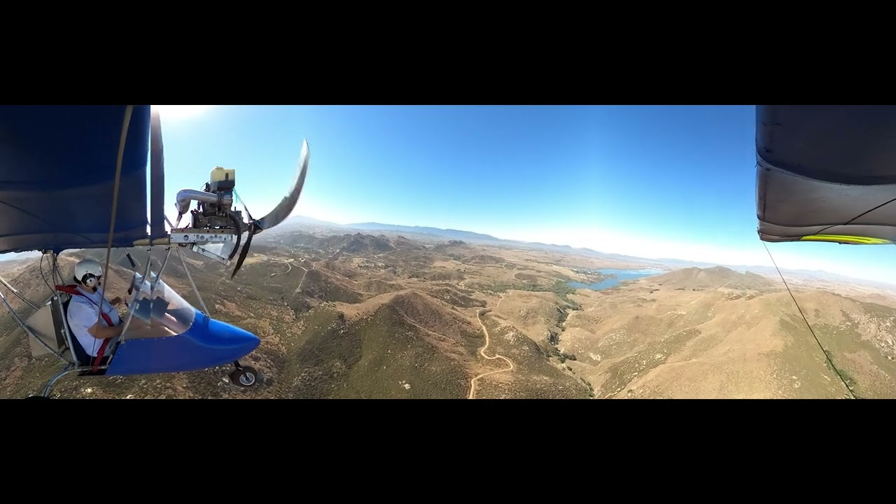 Hurricane Ultralight Over the Lakes 7-2-24 - YouTube