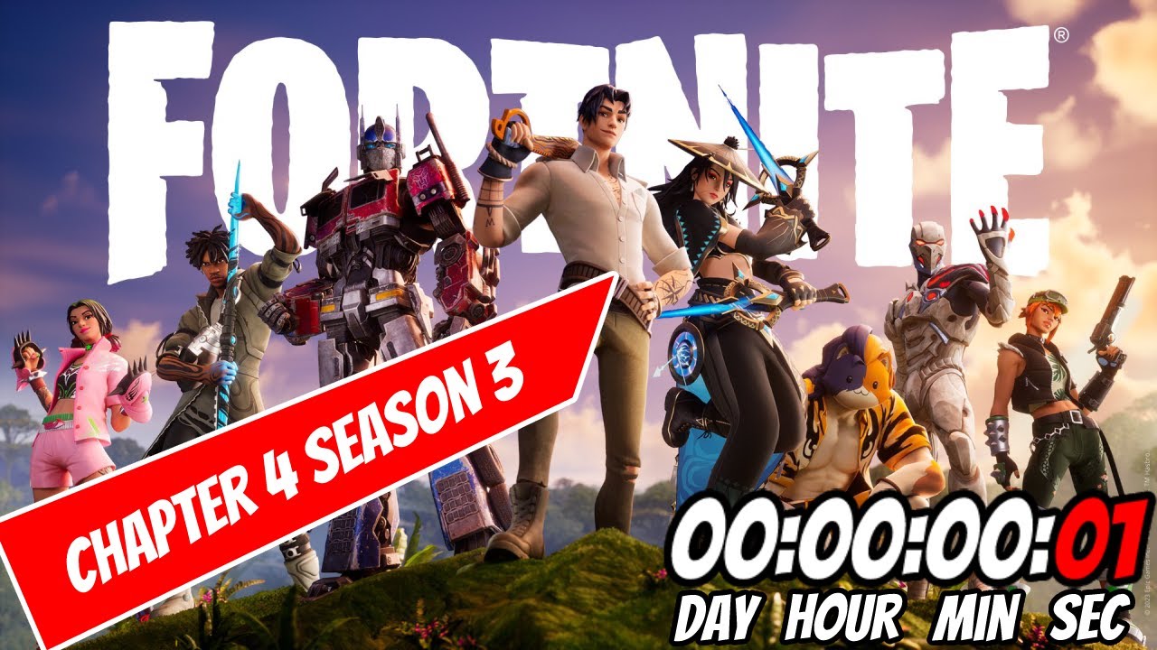 [🔴 LIVE] FORTNITE CHAPTER 4 SEASON 3 countdown - YouTube