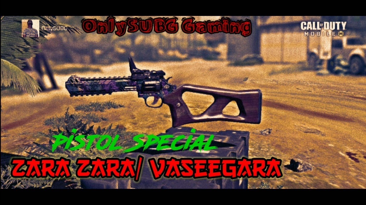 Zara Zara/Vaseegara II Call of duty mobile II Pistol Montage II - YouTube