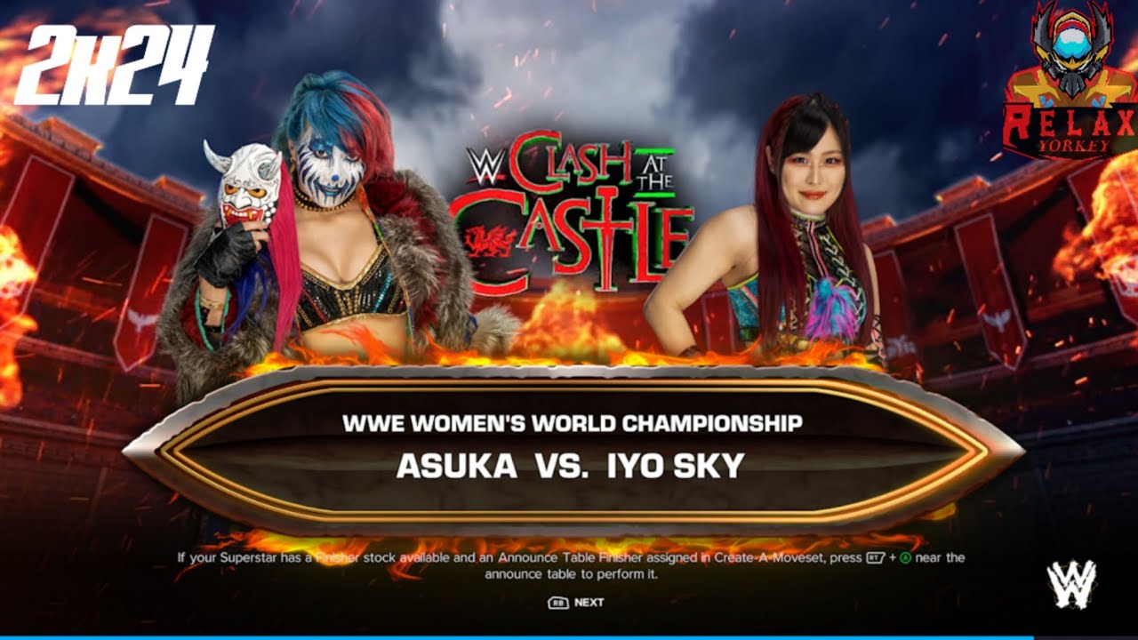 WWE 2k24 Asuka Vs Iyo Sky( WWE Woman's World Championship)Ladder Match ...