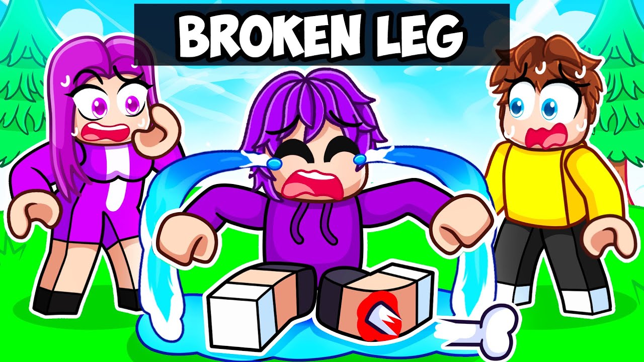 Dash BROKE His LEG In Roblox Snapchat… - YouTube