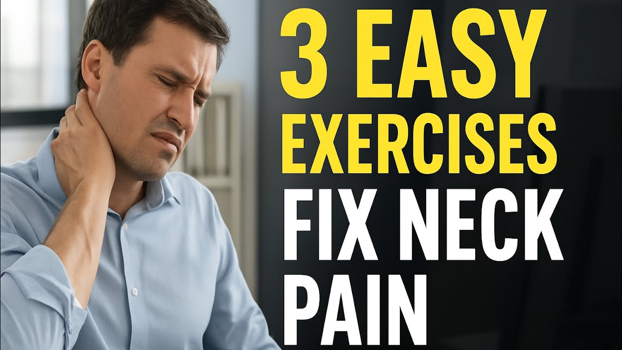 3 Easy Exercises to Fix Neck Pain | Instant Neck Pain Relief at Home ...