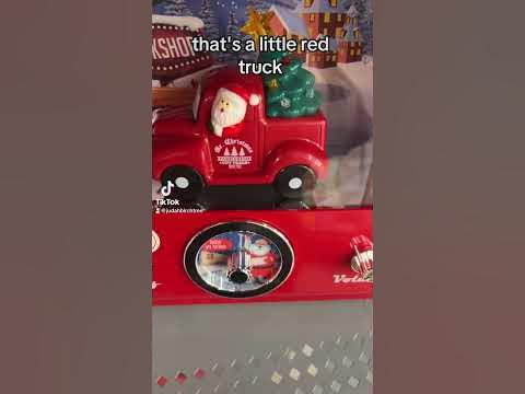 A Little Red Truck Hauling A Christmas Tree - YouTube