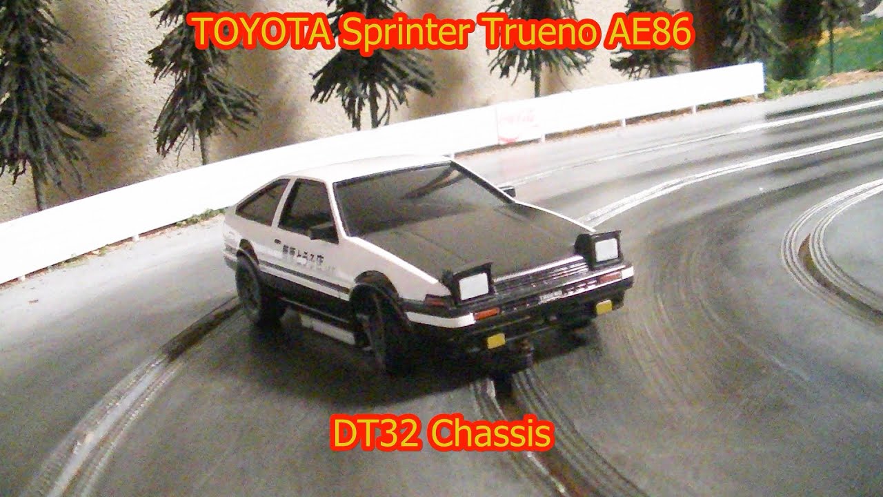 Initial D AE86 (DT32chassis) "drift driving" - YouTube