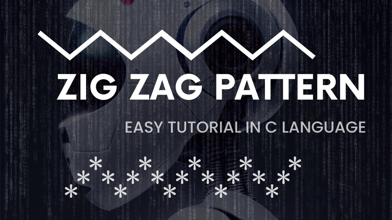 ZIG ZAG PATTERN USING C LANGUAGE #viral #clanguageforbeginners # ...
