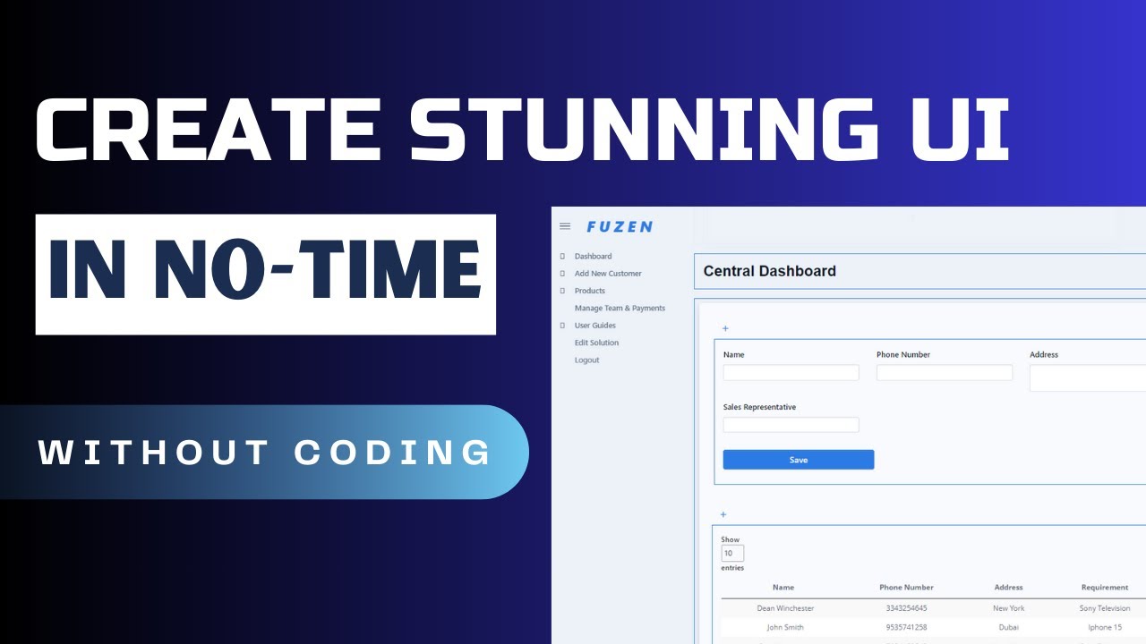 No Code Crash Course | HTML Blocks And UI Elements| SaaS | Fuzen - YouTube