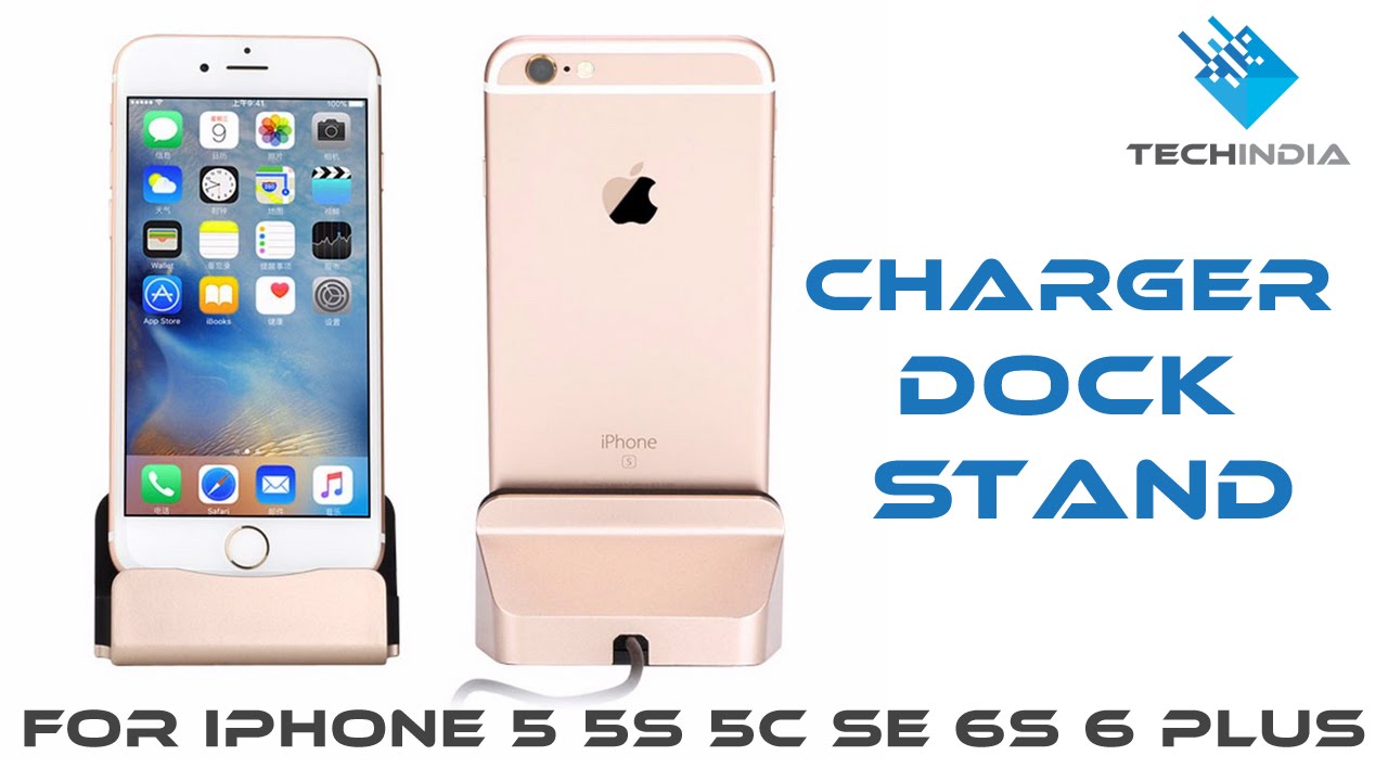 Charger Dock Stand For iPhone 5 5S 5C SE 6s 6 Plus - YouTube
