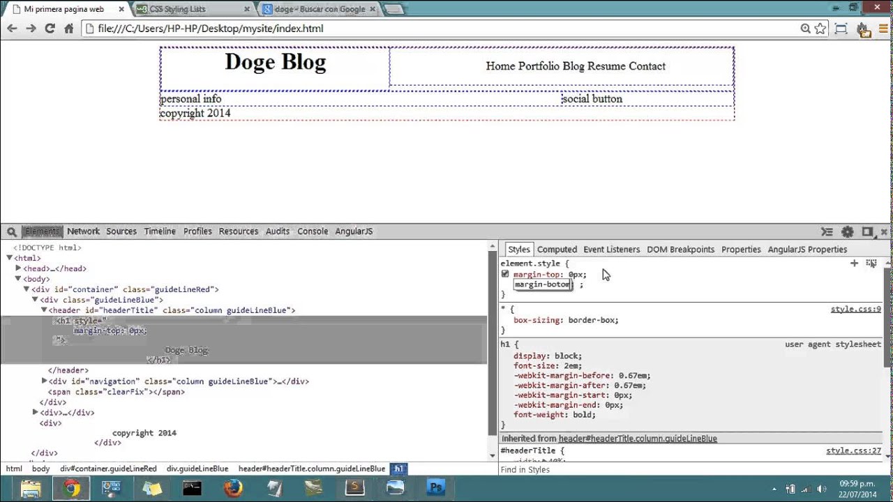 Curso CSS basico - Layout - Maquetando un blog 4 - YouTube