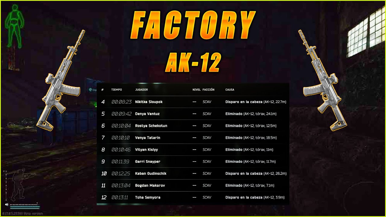 Con poca municion en Factory / Full raid / Escape from trakov - YouTube