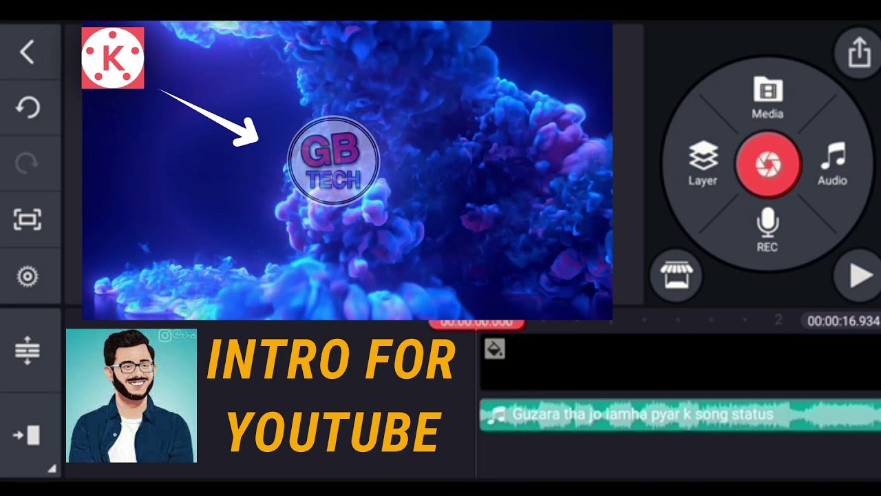 Create Hot Explosion YouTube Channel Intro in Kinemaster | YouTube ...