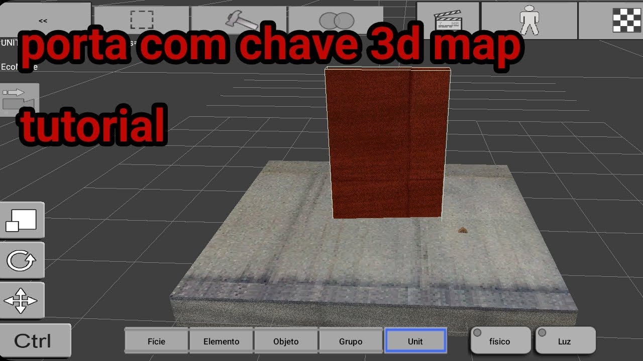 tutorial porta com chave 3d map - YouTube
