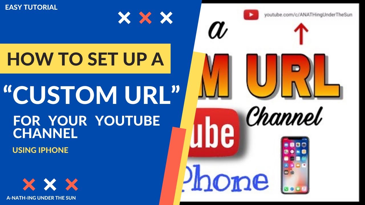 HOW TO SET UP A CUSTOM URL for your YouTube Channel || Using iPhone ...
