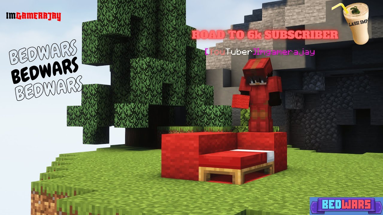 PLAYING BEDWARS AND LASSI SMP WITH SUBSCRIBERS | LASSI SMP ...