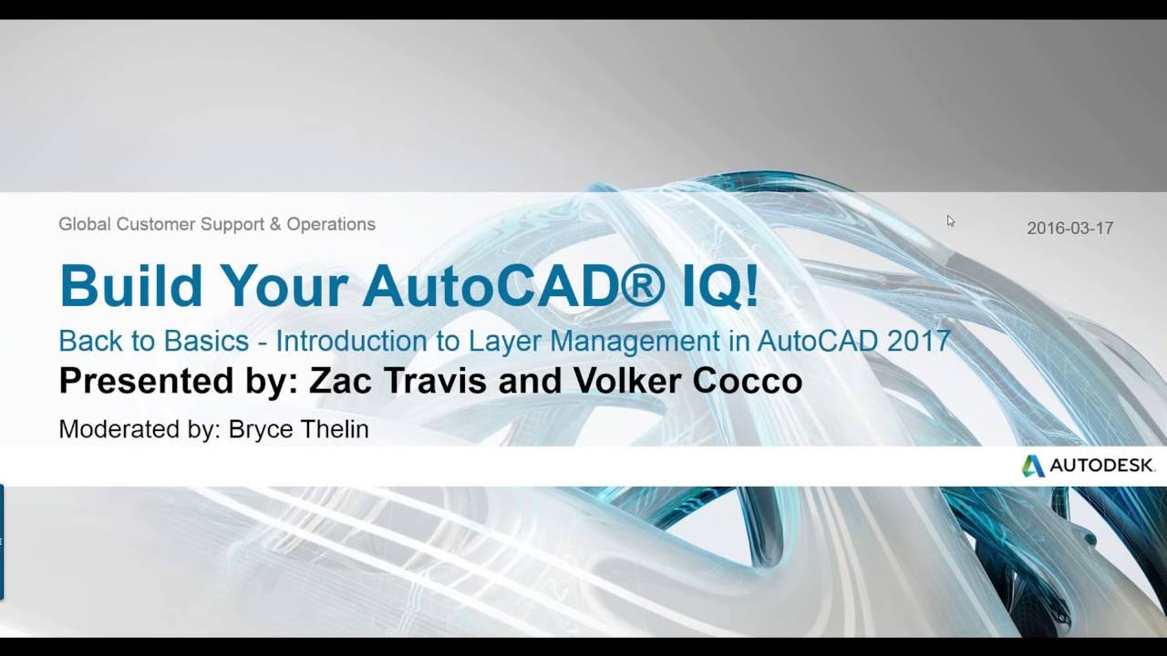 Back to Basics: Introduction to Layer Management in AutoCAD 2017 - YouTube