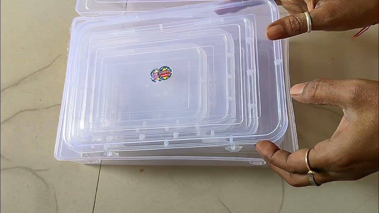 MULTIPURPOSE STORAGE Multi Purpose Plastic Rectangular Storage Boxes ...