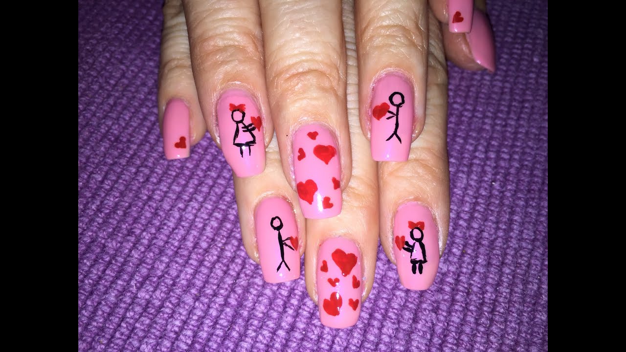 Valentine's Day stick figures inspired by elaina on Instagram - YouTube