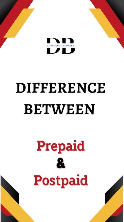 Difference Between Prepaid and Postpaid | The Ultimate Prepaid vs Postpaid Guide - YouTube