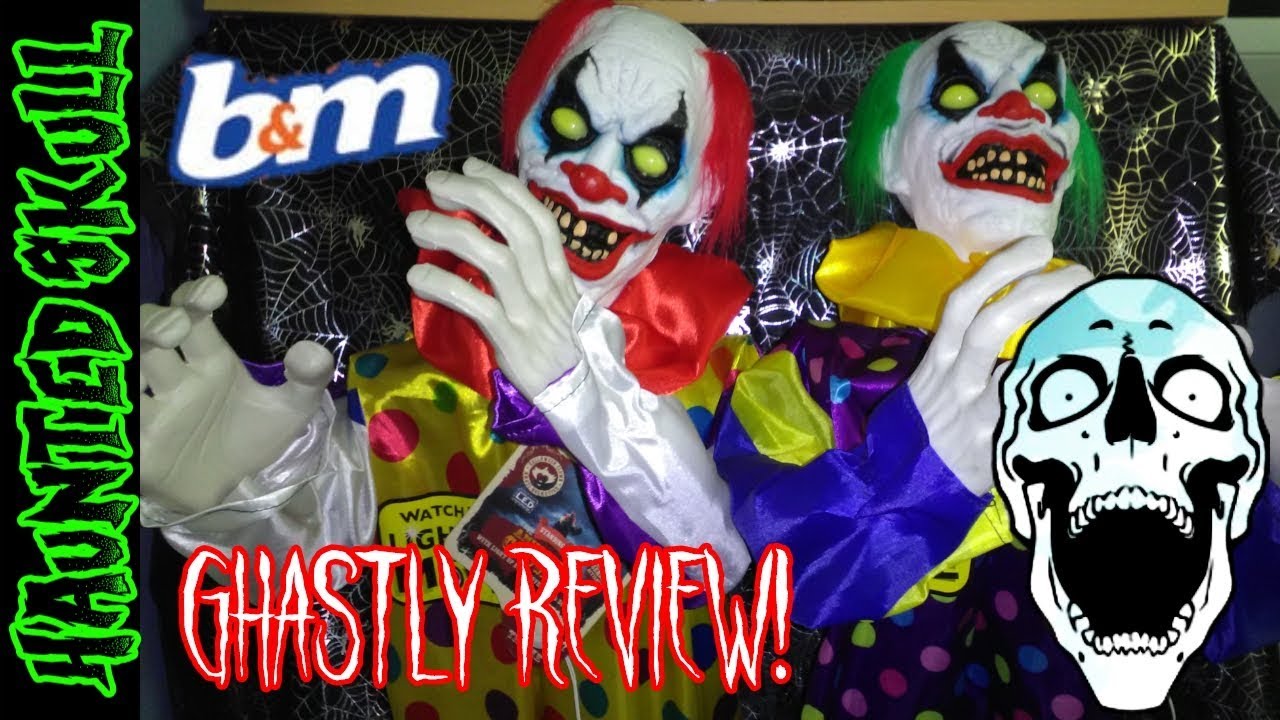 B&M Halloween 2018 3ft Animated Clowns | Ghastly Reviews SE3 E6 - YouTube