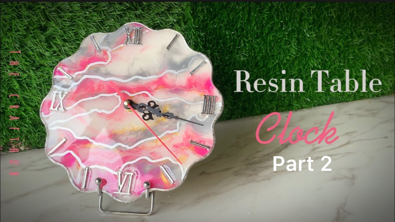 How To - Resin Table Clock For Beginners pt2 - YouTube