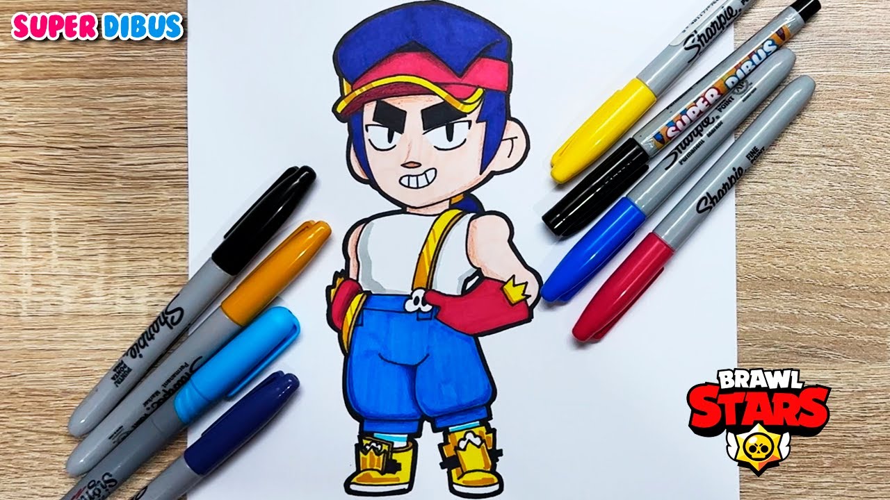 Como Dibujar a FANG de BRAWL STARS paso a paso | How to draw Brawler ...