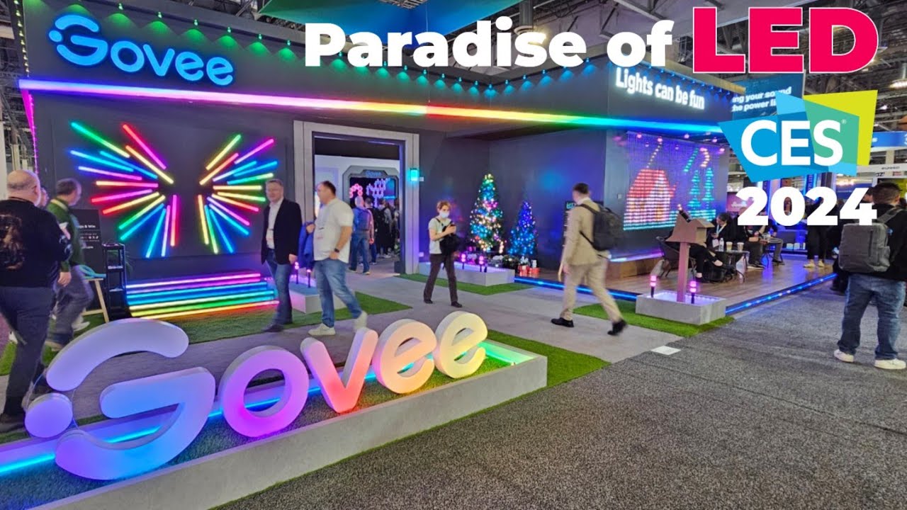 Govee LED Lights | Largest Variety Of Indoor Outdoor Smart Lights at CES 2024 - YouTube