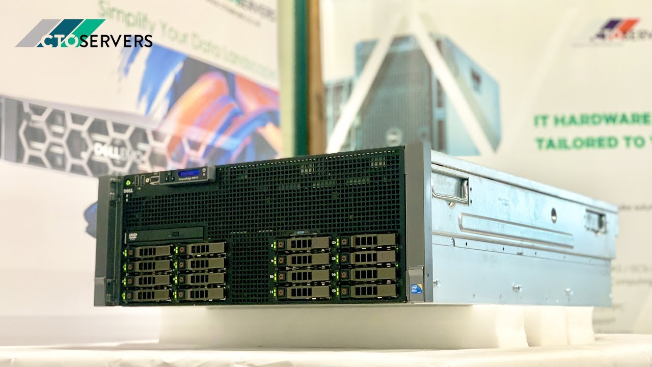 Dell PowerEdge R910 4u Rack Server / Quad CPU / 64 DIMM slots / 10 PCIe ...