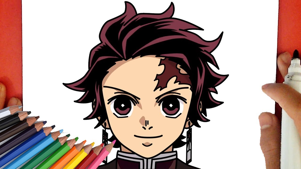 Anime drawing | how to draw tanjiro kamado step-by-step with pencil ...