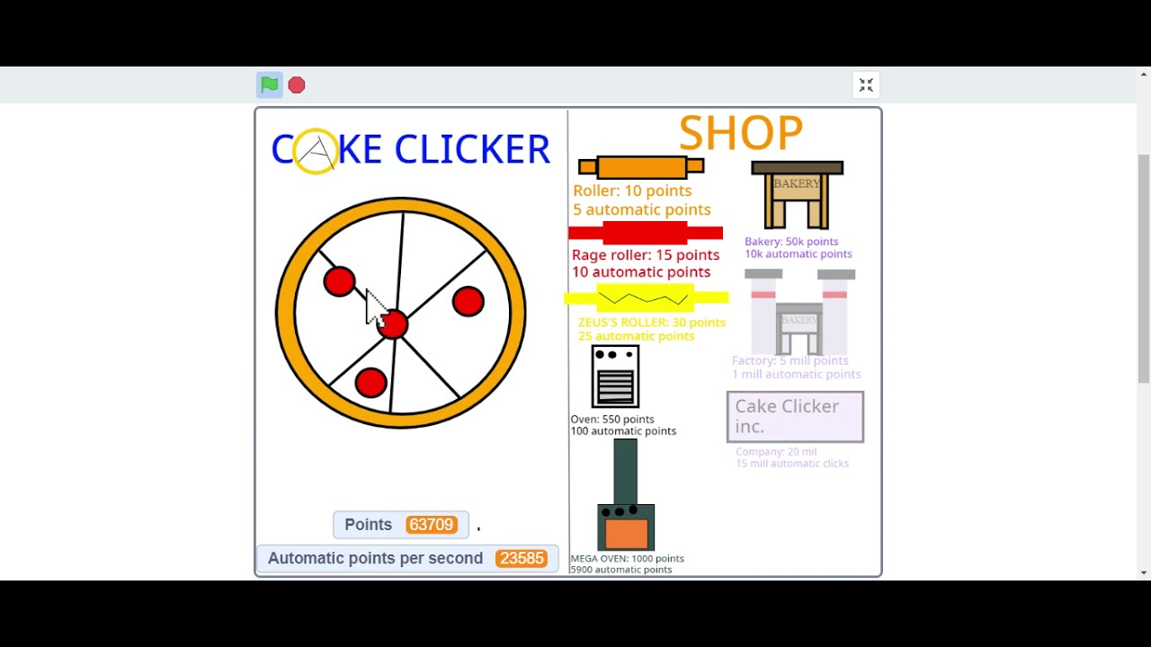 Cake Clicker. A Scratch game I made. - YouTube