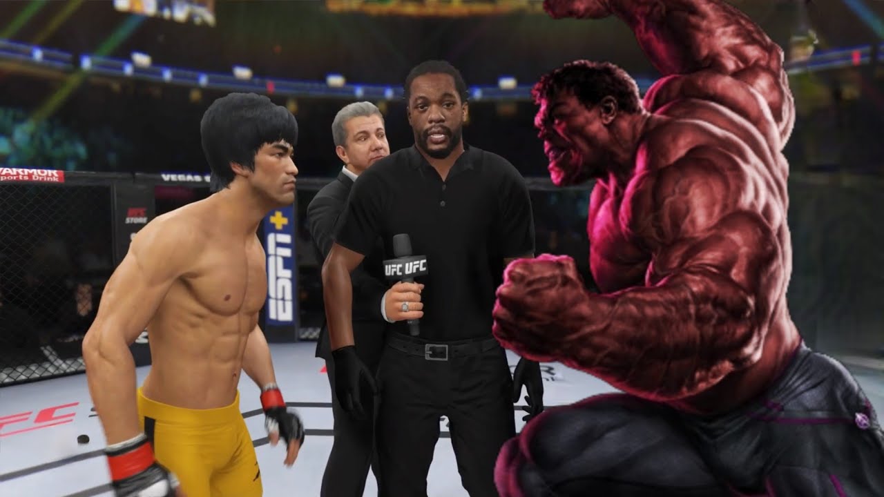 UFC4 Bruce Lee vs. Fire Hulk EA Sports UFC 4 - YouTube