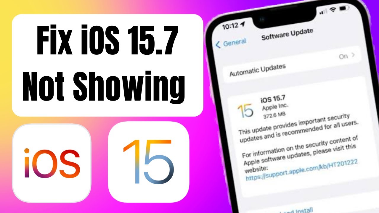 How To Fix iOS 15.7 Update is Not Showing on iPhone & iPad | Fix iOS 15 ...