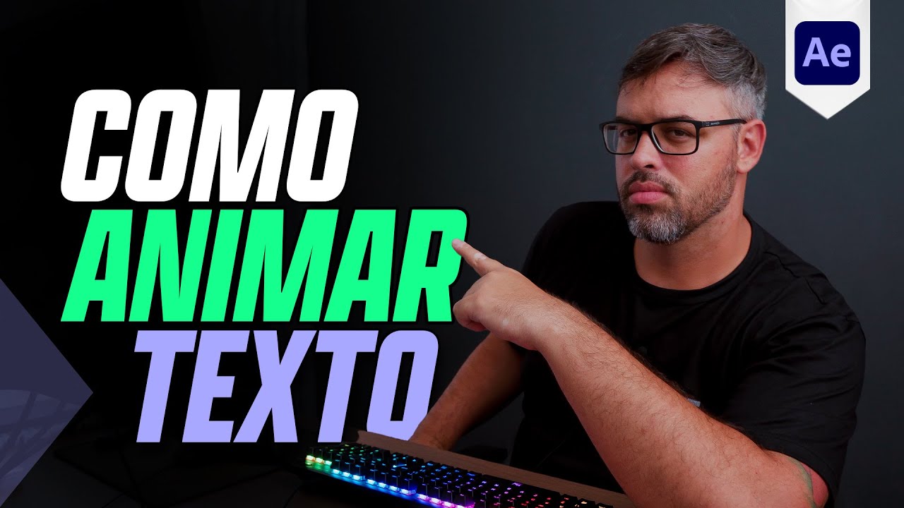 Como criar TEXTO ANIMADO no AFTER EFFECTS - YouTube