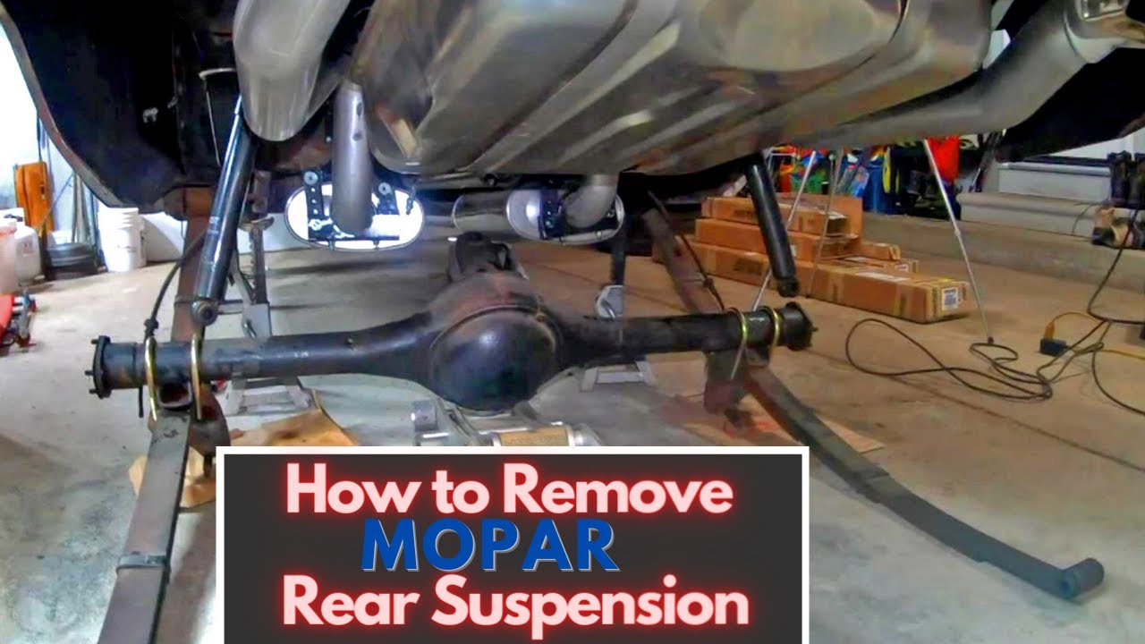 How to Remove Mopar rear suspension! - YouTube