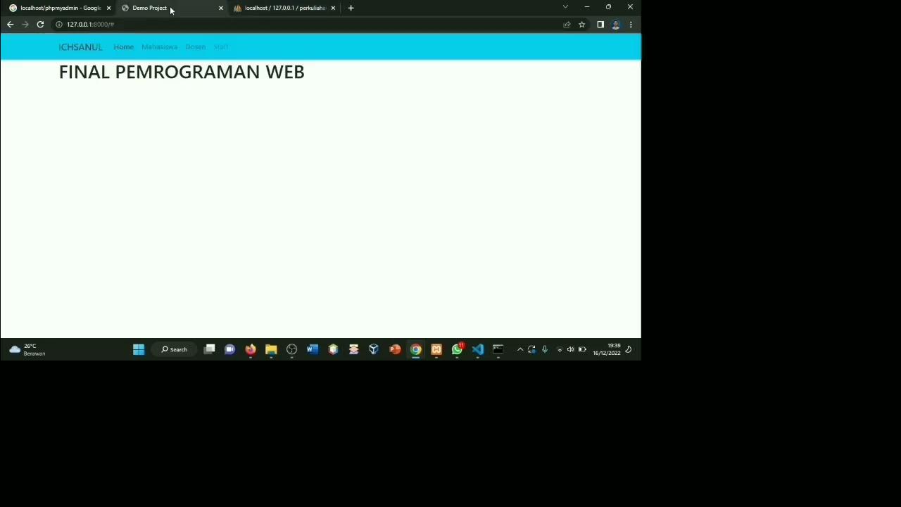 Project CRUD sederhana di laravel || Tugas Final Praktikum Pemrograman Web - YouTube