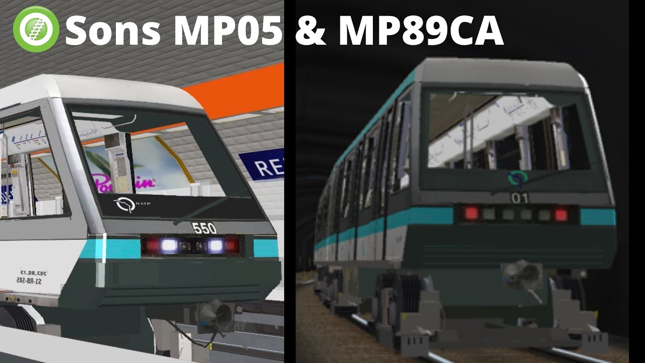Open Rails nouveaux SONS MP05 & MP89CA - YouTube