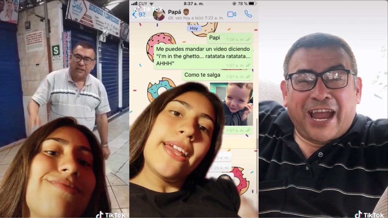 Mafe y su papá hacen TikToks - YouTube