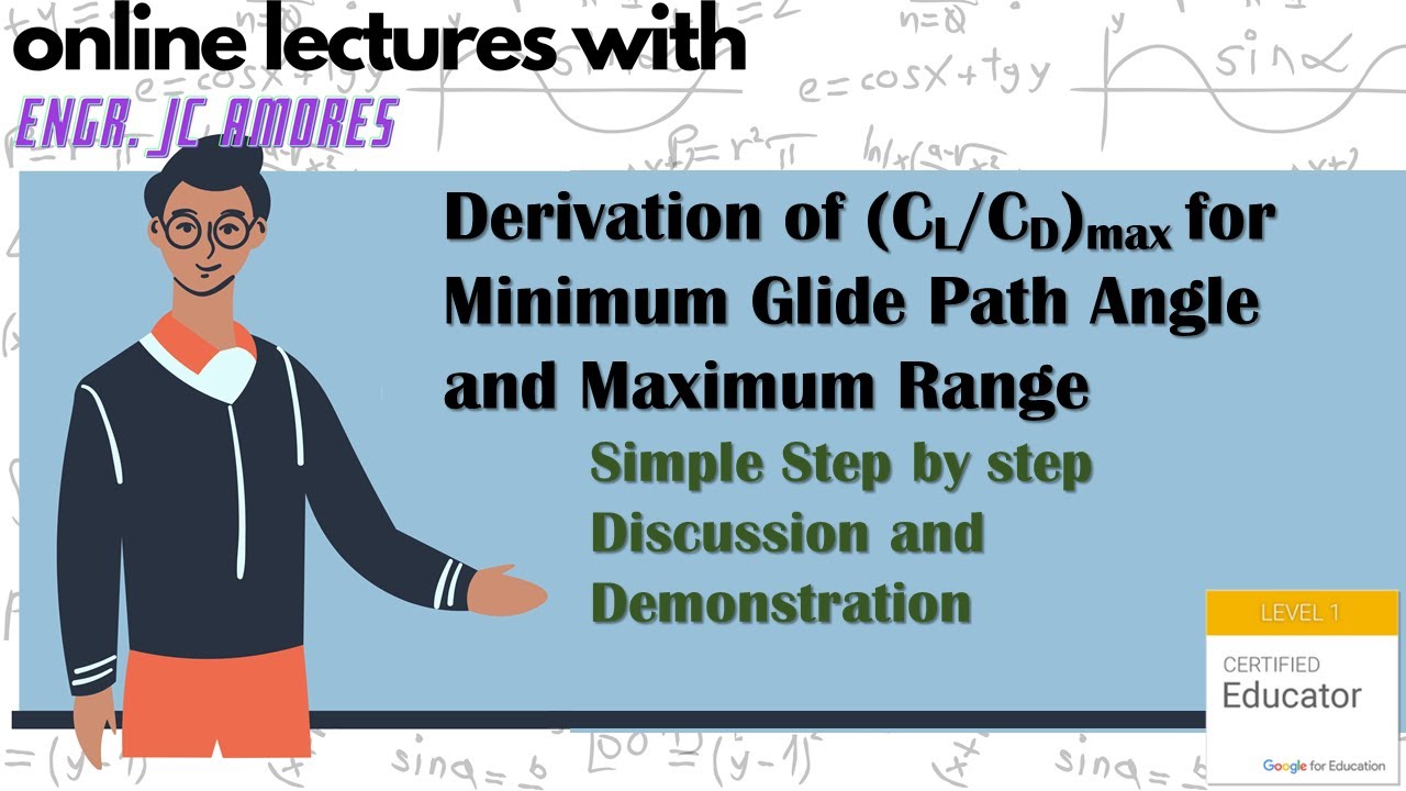 4. Derivation of (CL/CD)max | Step by Step Demonstration - YouTube