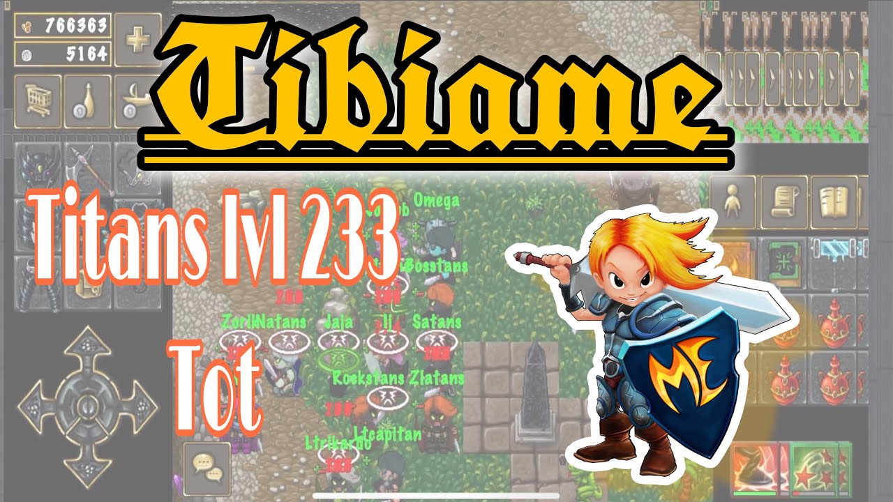 TibiaME W23 Titans Wiz Lvl 233 Tot - YouTube