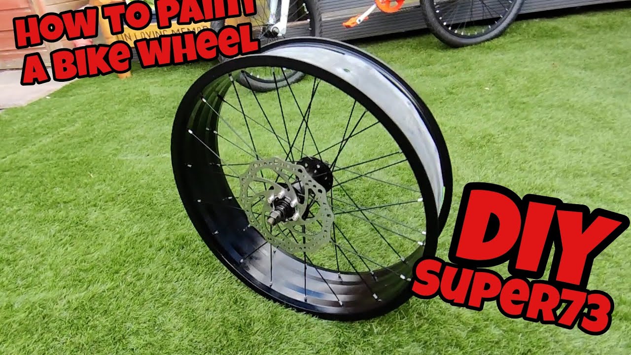 How to paint a bike wheel - My DIY Super73 e-bike build - YouTube