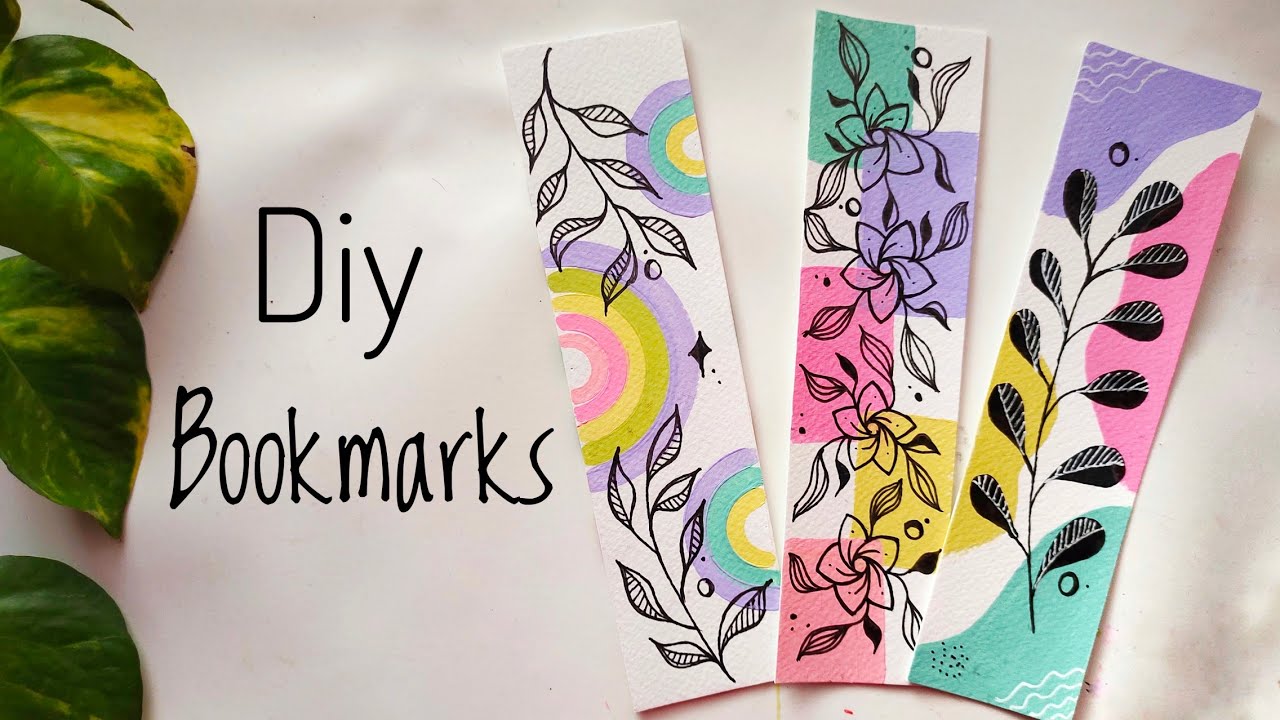3 easy diy bookmark ideas | boho style bookmark | painting tutorial ...